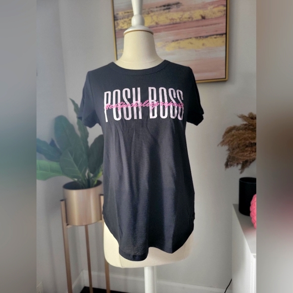 Hand Crafted | Tops | New Posh Boss Crew Neck New Design Black Tee Only ...